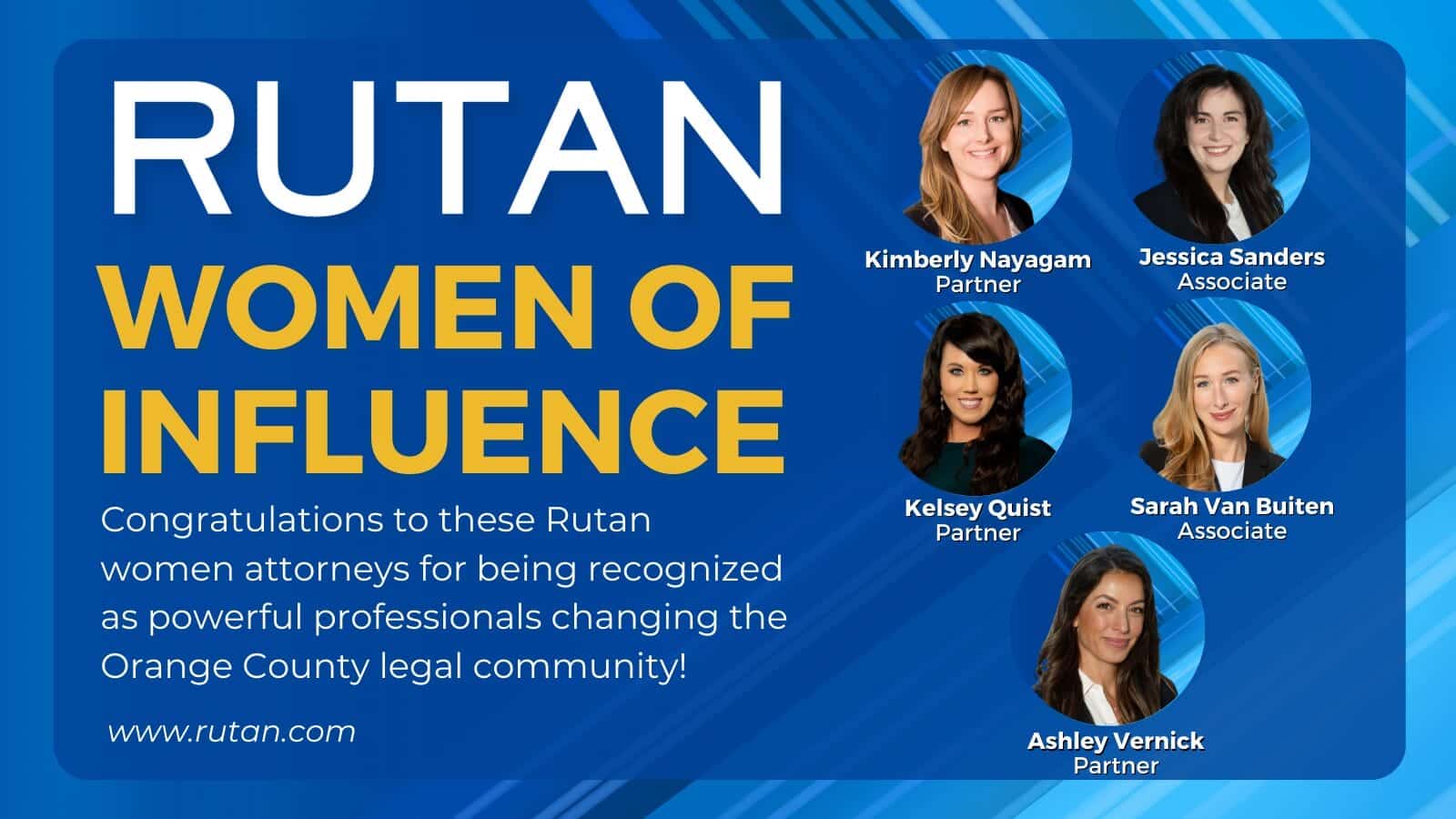 Orange County Business Journal 2024 Women in Law - Rutan